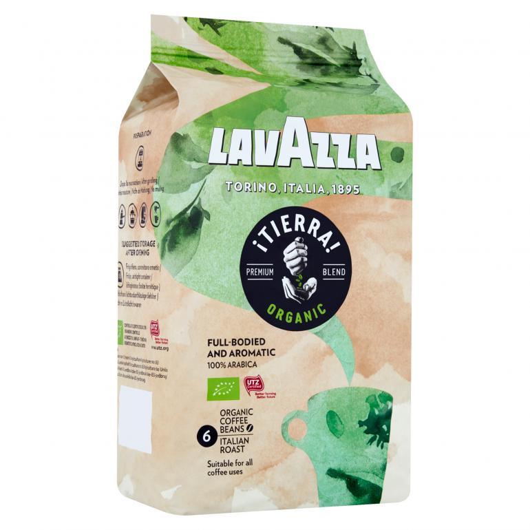 Lavazza Tierra Organic 1 kg. hele kaffebønner - Hele kaffebønner ...
