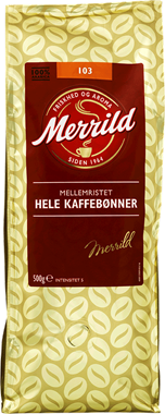 Merrild 103 - 500 g. hele kaffebønner - Hele kaffebønner - Kapselkongen.dk